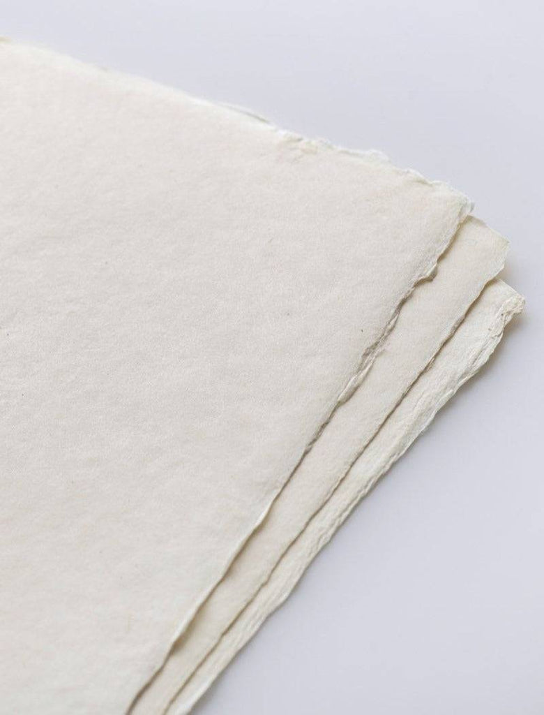 Thick Handmade Art Sheets - White or Natural (Set of 3) | awagami factory