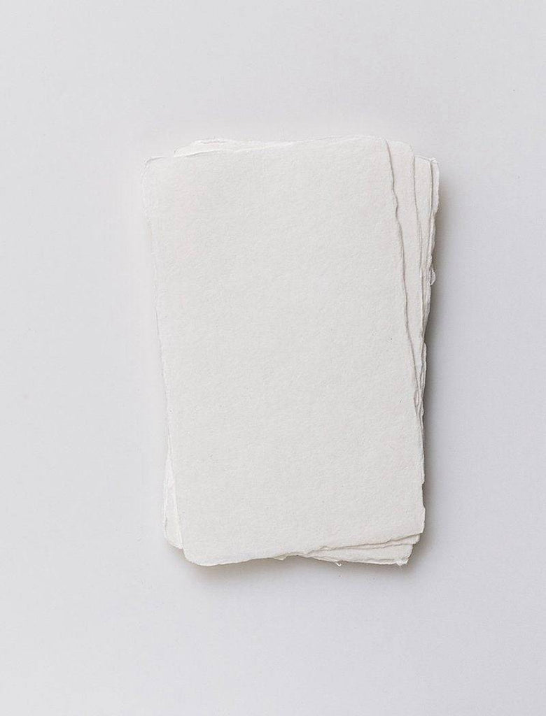 Thick Handmade Art Postcards - White or Natural (Set of 5) | awagami ...